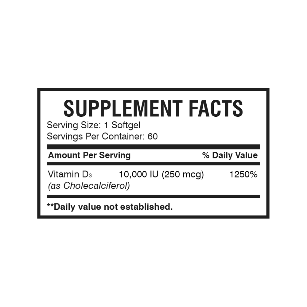 Xtra-D3 10,000 Boosts healthy immune system, bones, teeth, & heart – EU ...